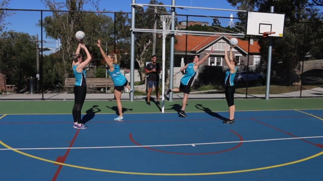 DEFENCE OVER THE SHOT: SIDE LEAN - thenetballcoach.com